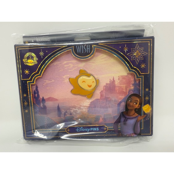 Disney | Jewelry | Disney Wish Star Light Up Collectible Pin Asha ...